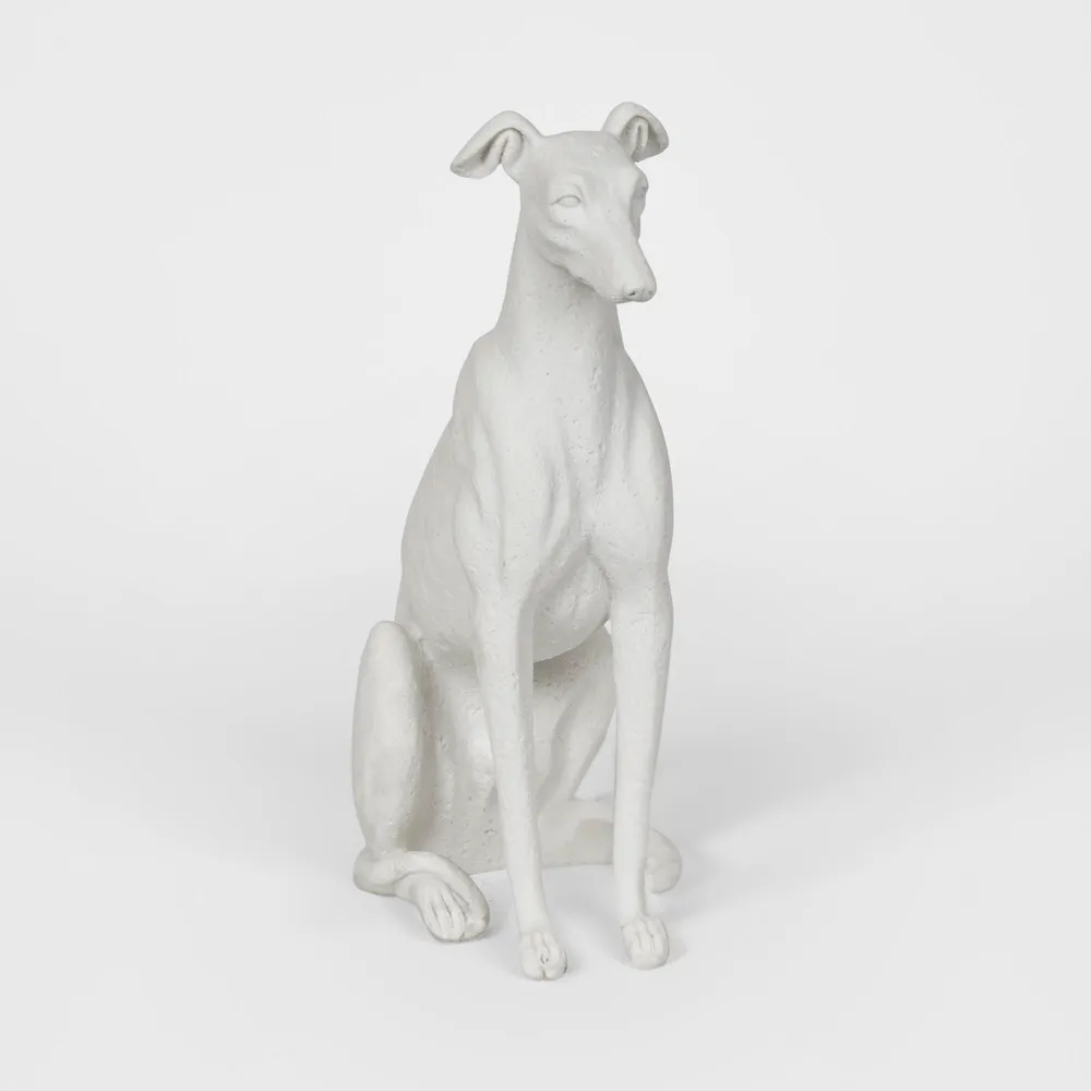 Finn Dog Sculpture White – OneWorld Collection