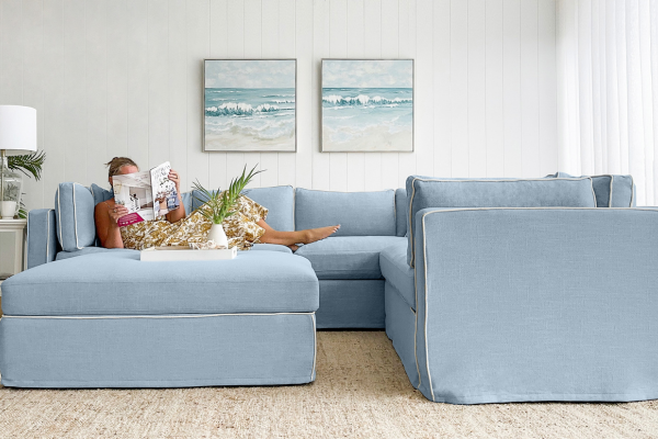 Why You Need a Slipcover Sofa in Your Hamptons Coastal Home | OneWorld ...
