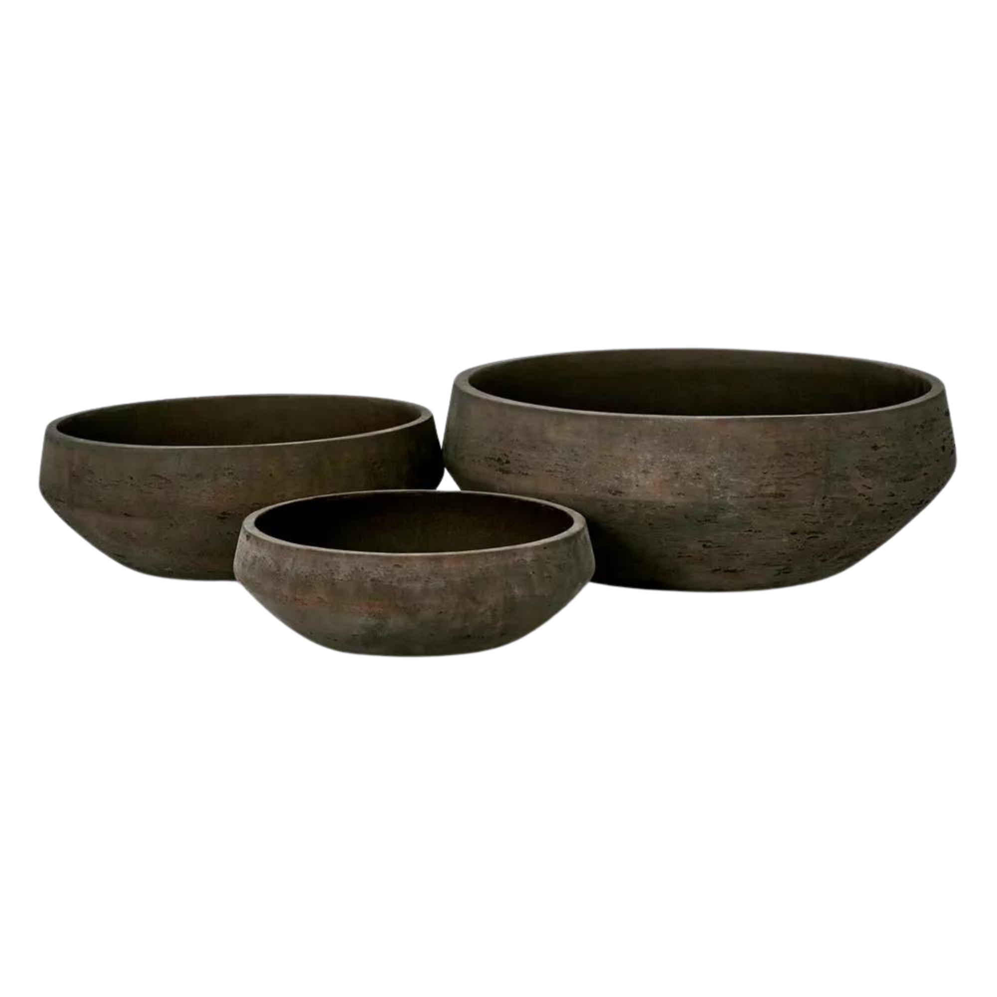 Landis Planter Bowl Set 3 Earth Brown – OneWorld Collection