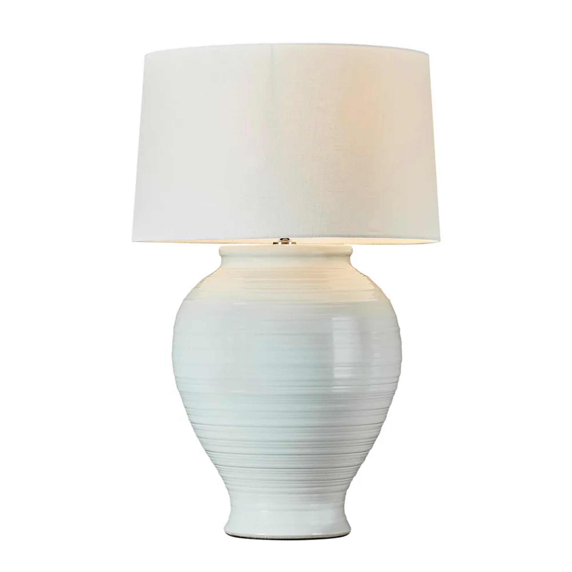 Montauk Ceramic Table Lamp Base White - Base Only – OneWorld Collection