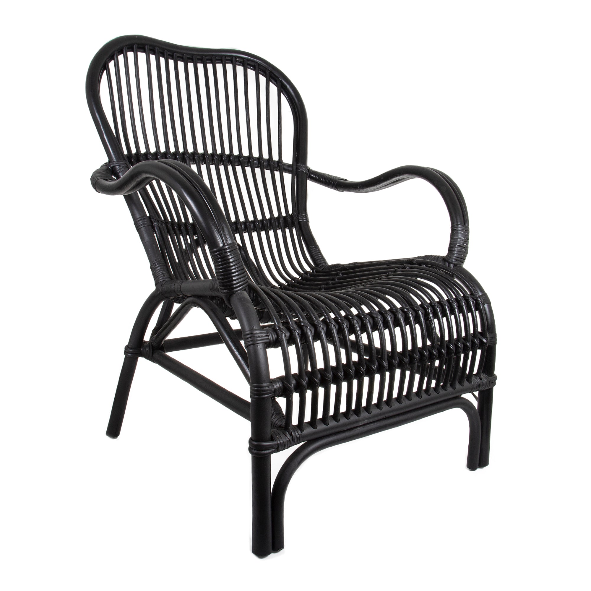 Seville Rattan Armchair Black – OneWorld Collection