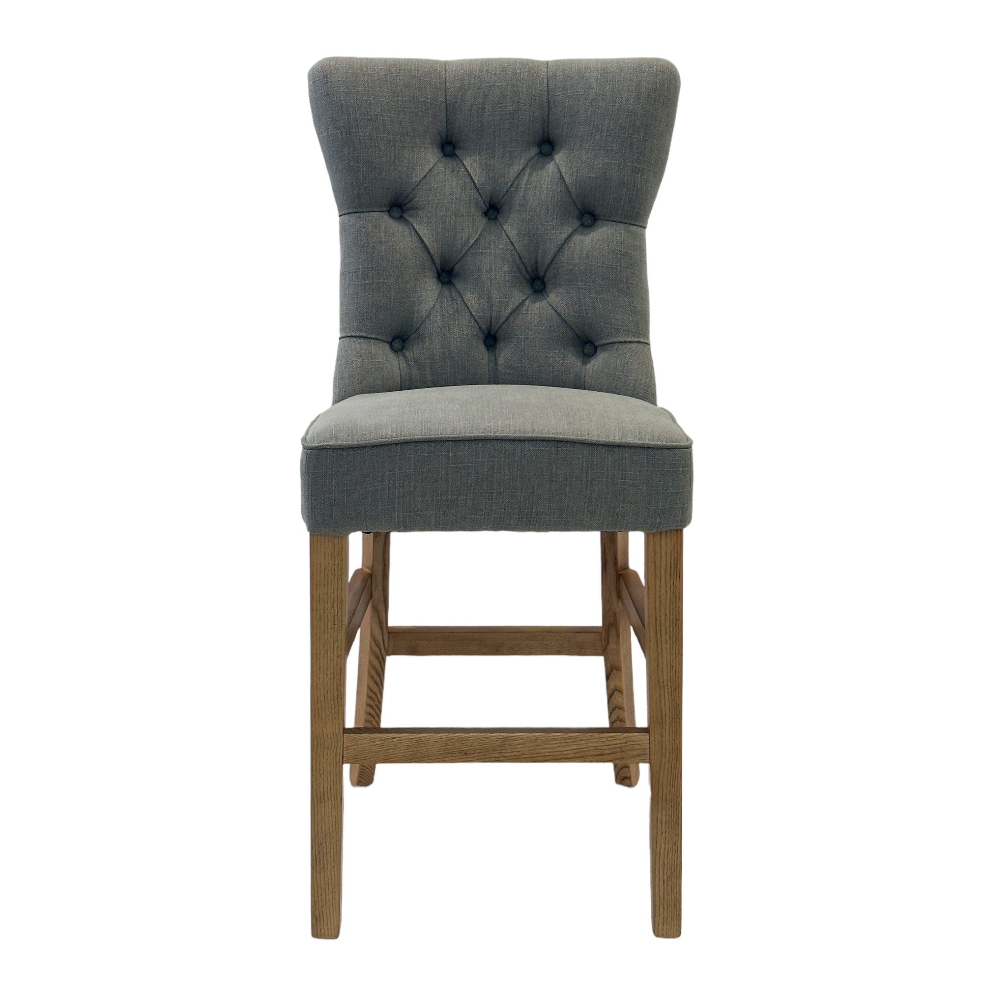 Storm Grey Counter Chair with Buttons – OneWorld Collection
