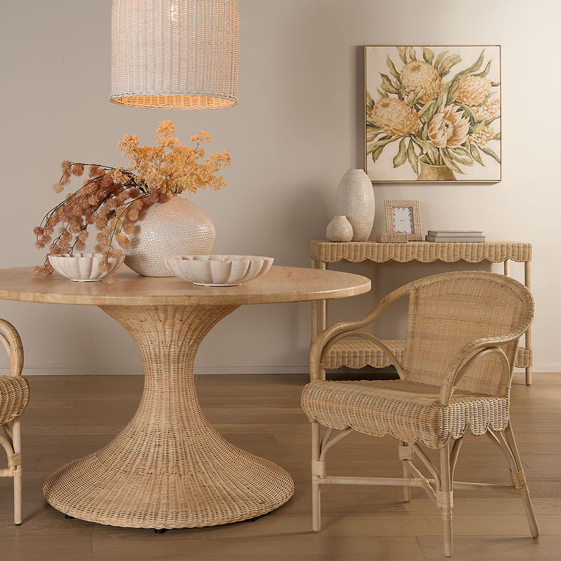 Belle Rattan Console