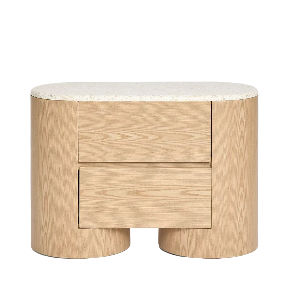 Arlo Bedside Light Oak & Terrazzo – OneWorld Collection