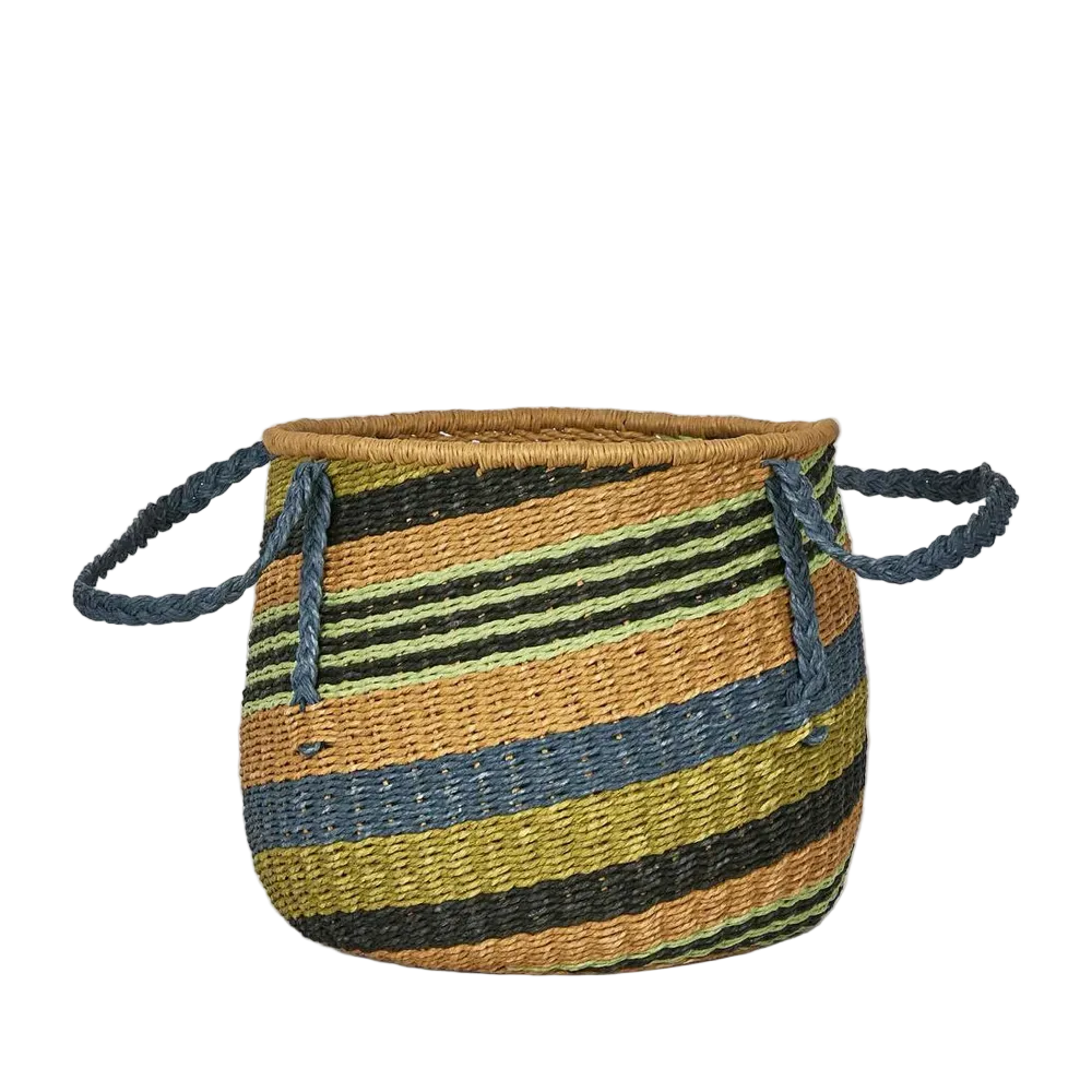 Imani Basket Green Multi – OneWorld Collection