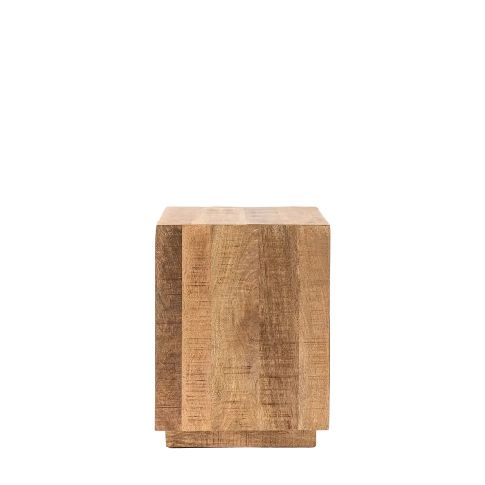 Iowa Side Table Natural 400x400x550mm – OneWorld Collection