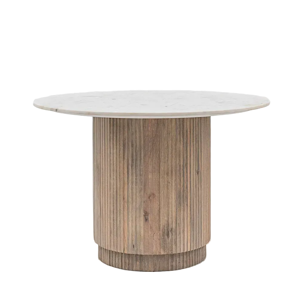 Marmo Round Dining Table 1100x1100x750mm – OneWorld Collection
