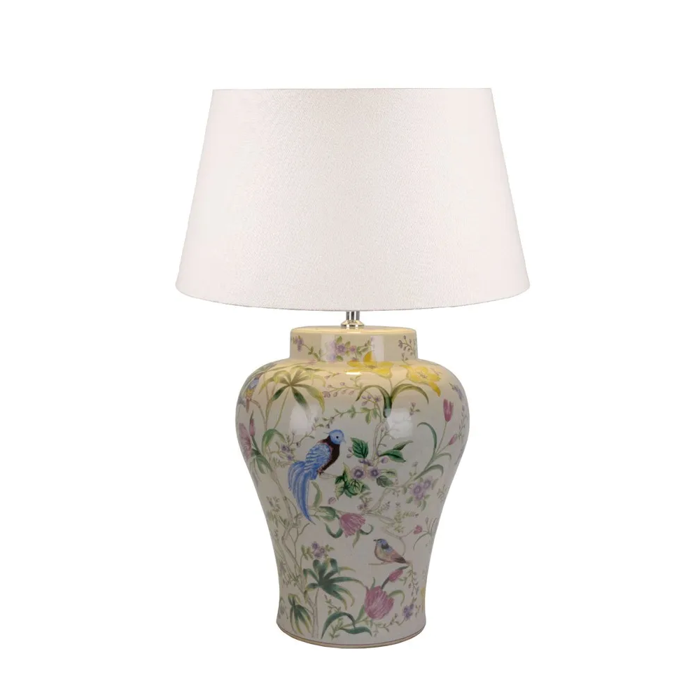 Raffles Bird Ceramic Table Lamp Base White - Base Only – OneWorld ...