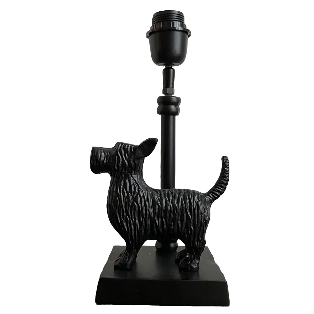 Schnauzer Table Lamp Base only Black – OneWorld Collection