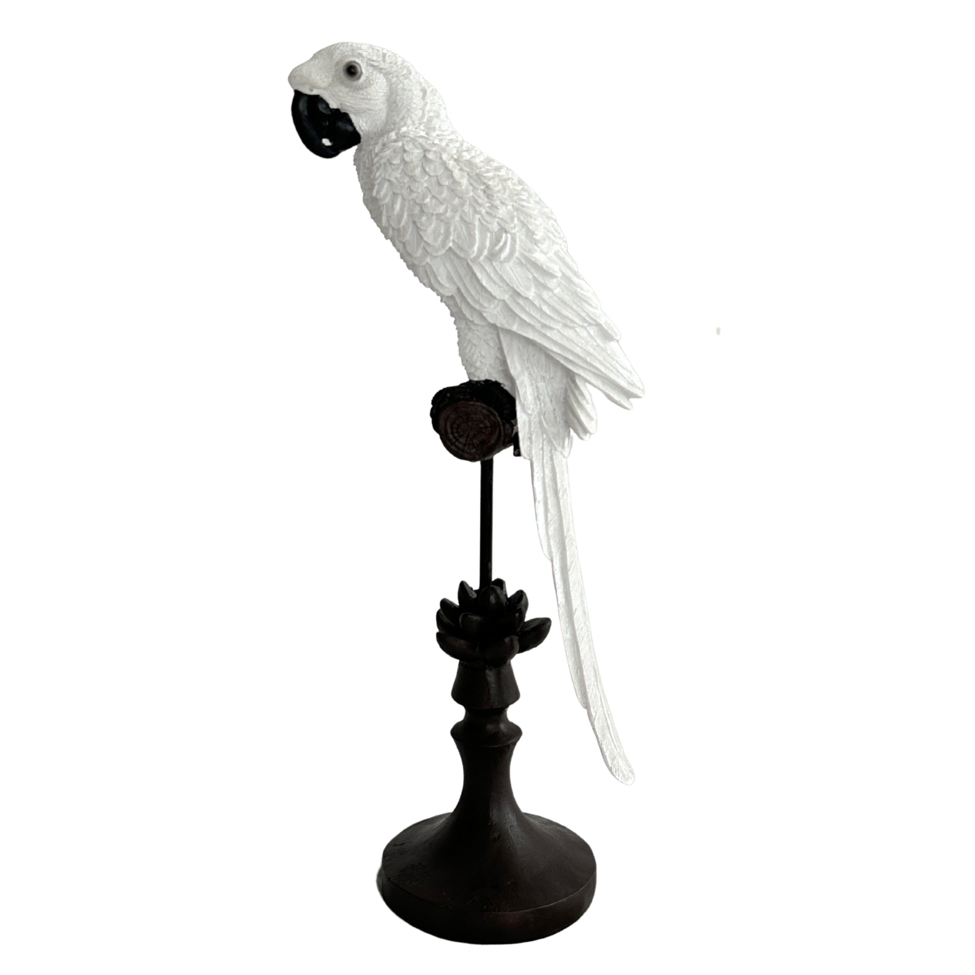 Alexa Parrot Sculpture White – OneWorld Collection