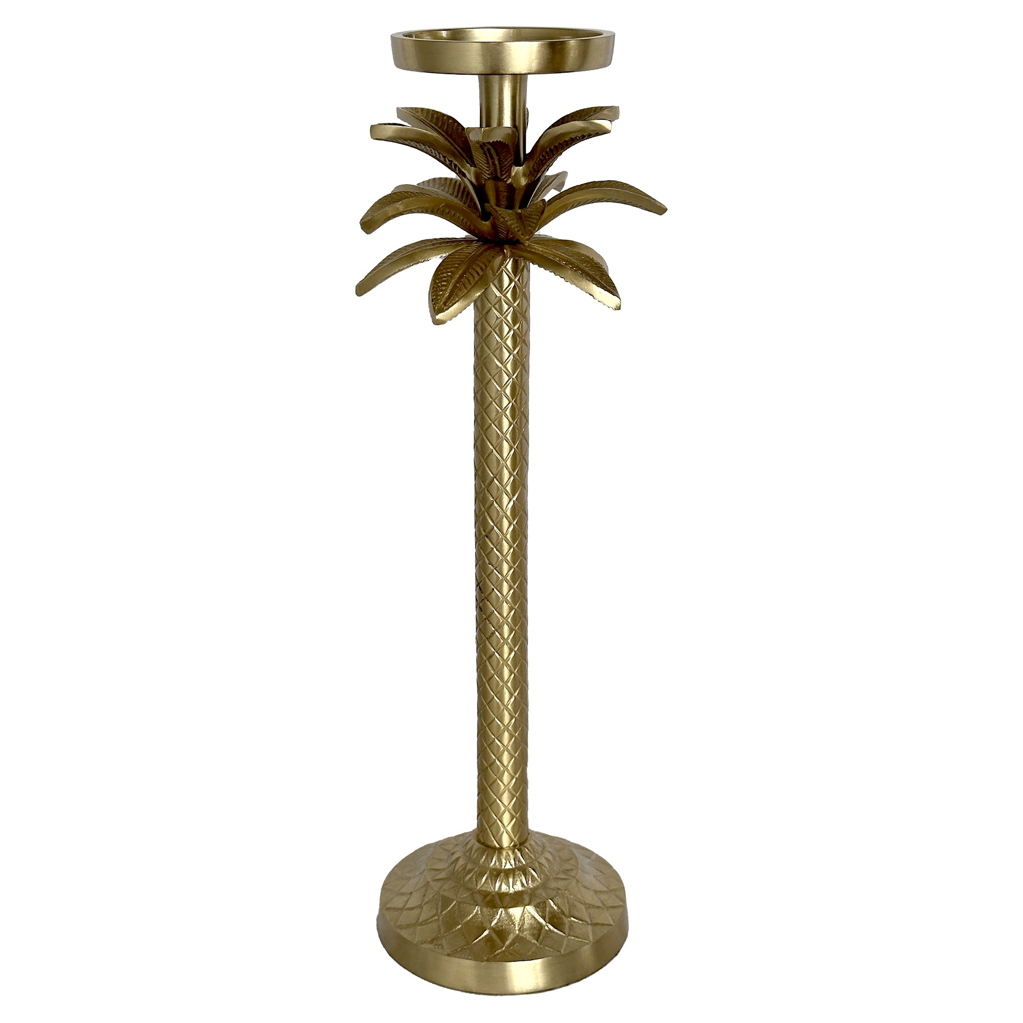 Raffles Palm Candle Stick Gold Medium – OneWorld Collection