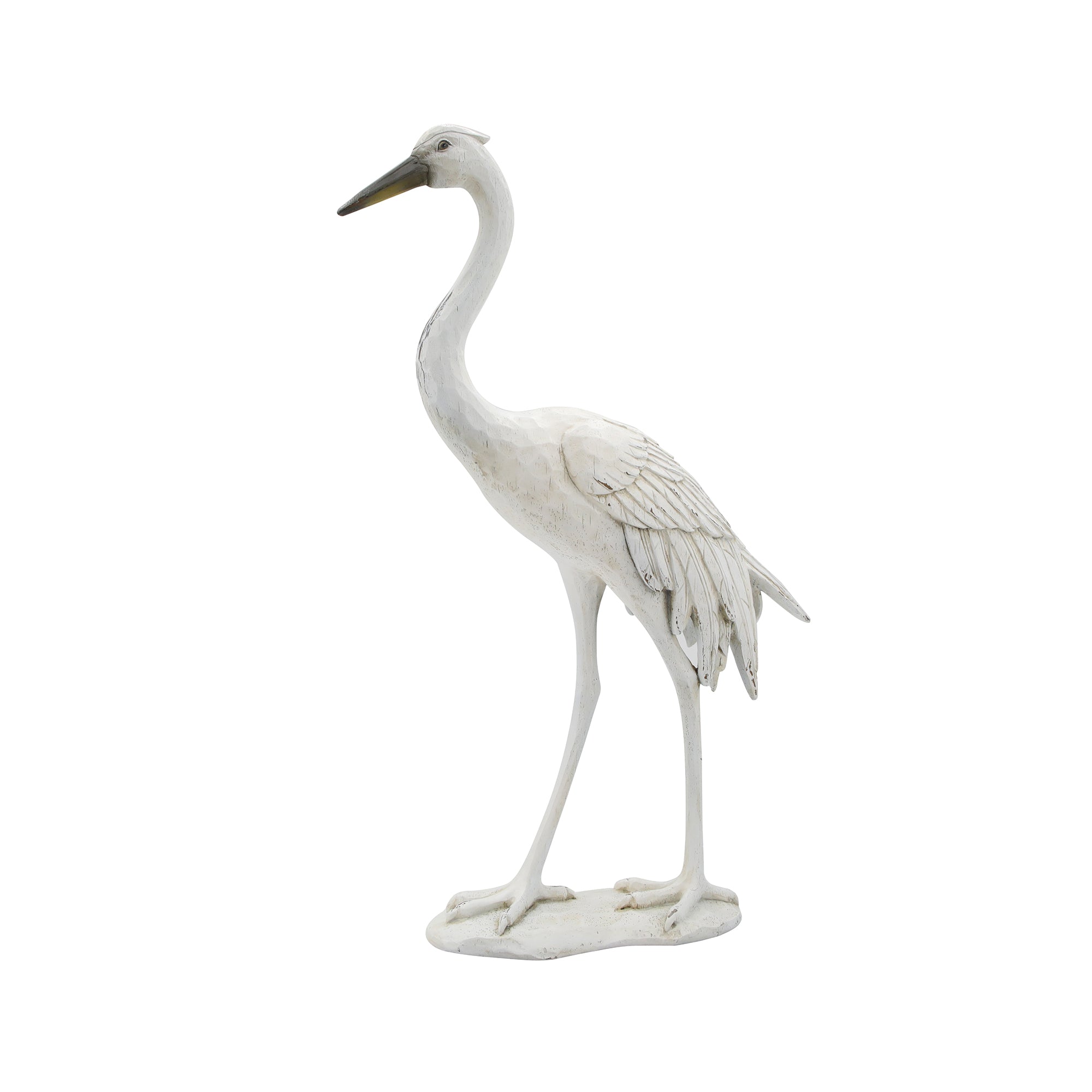Elegant White Bird Statue H58cm – OneWorld Collection